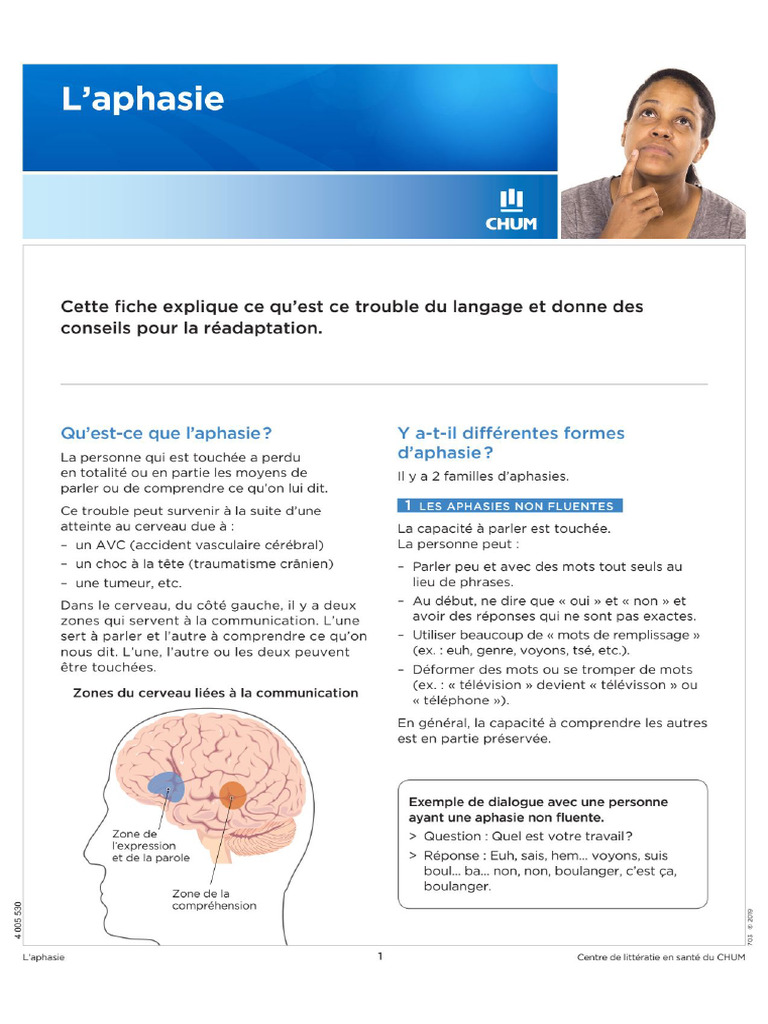 703 1 Aphasie | PDF