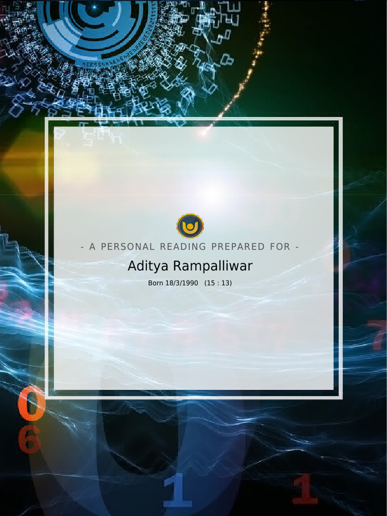 Aditya Rampalliwar's Numerology Report | PDF | Courage | Thought