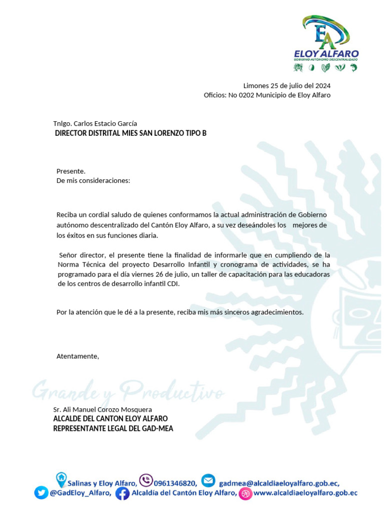Oficio para Director | PDF
