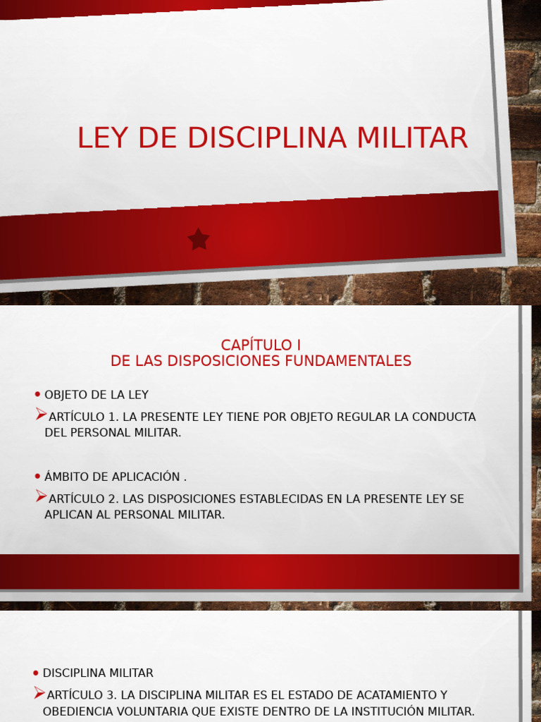 Ley de Disciplina Militar | PDF