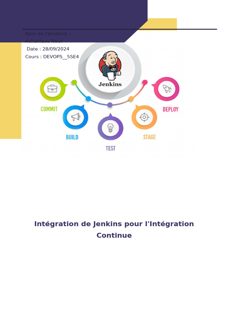 Integrating Jenkins For Continuous Integration | PDF