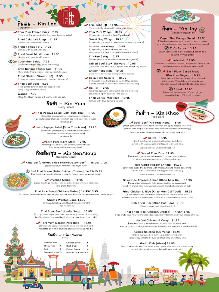 Kin Len - Menu | PDF