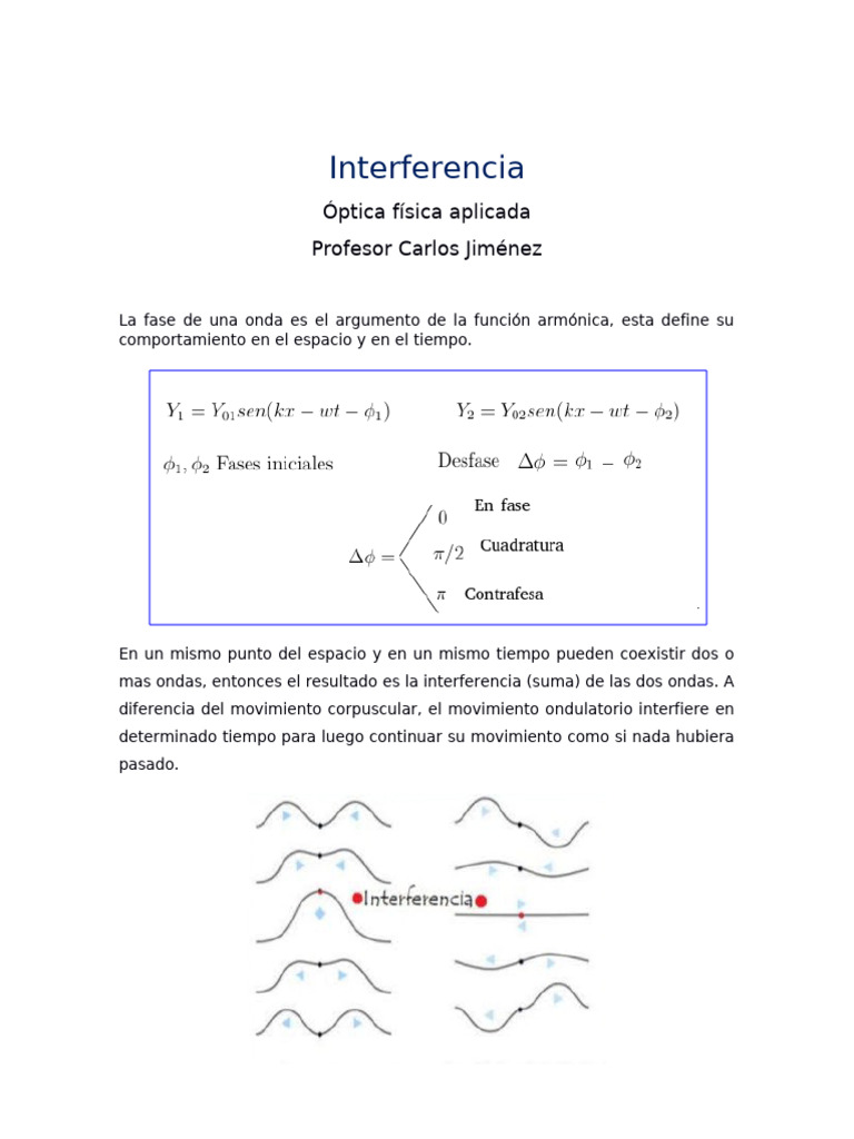 5 Optica Interferencia | PDF