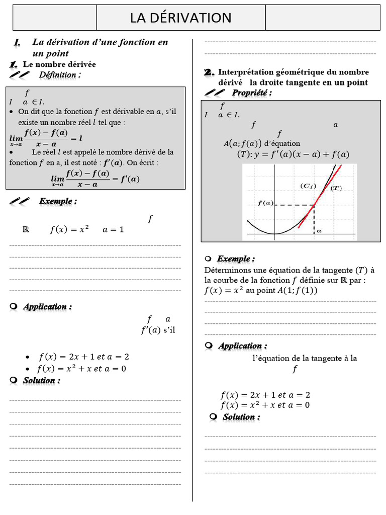 Dérivation | PDF