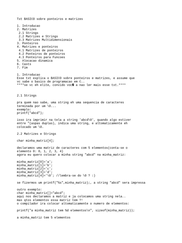 Ponteiros (E Zine) | PDF