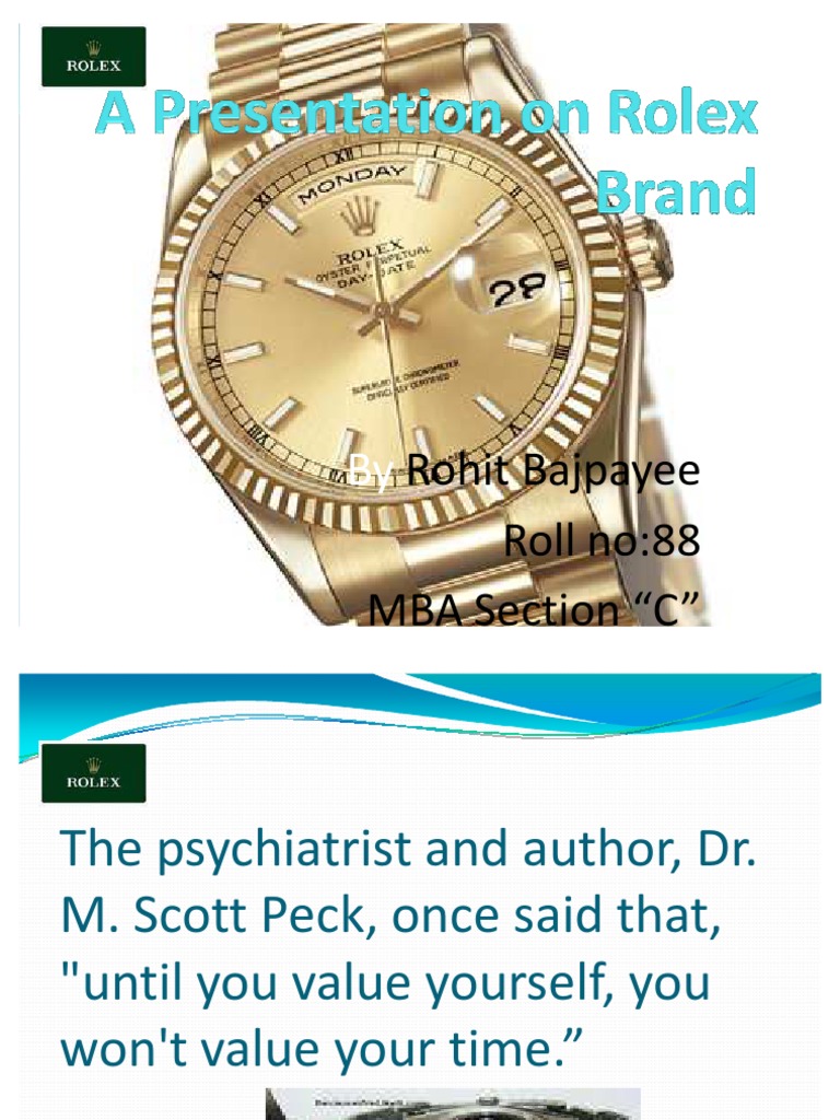 Presentation On ROLEX | PDF