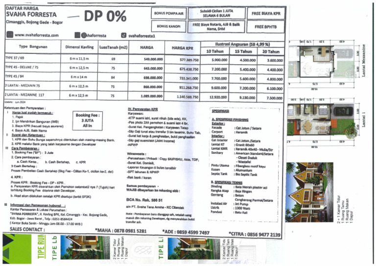 Perumahan Bojong 02b Forestra | PDF