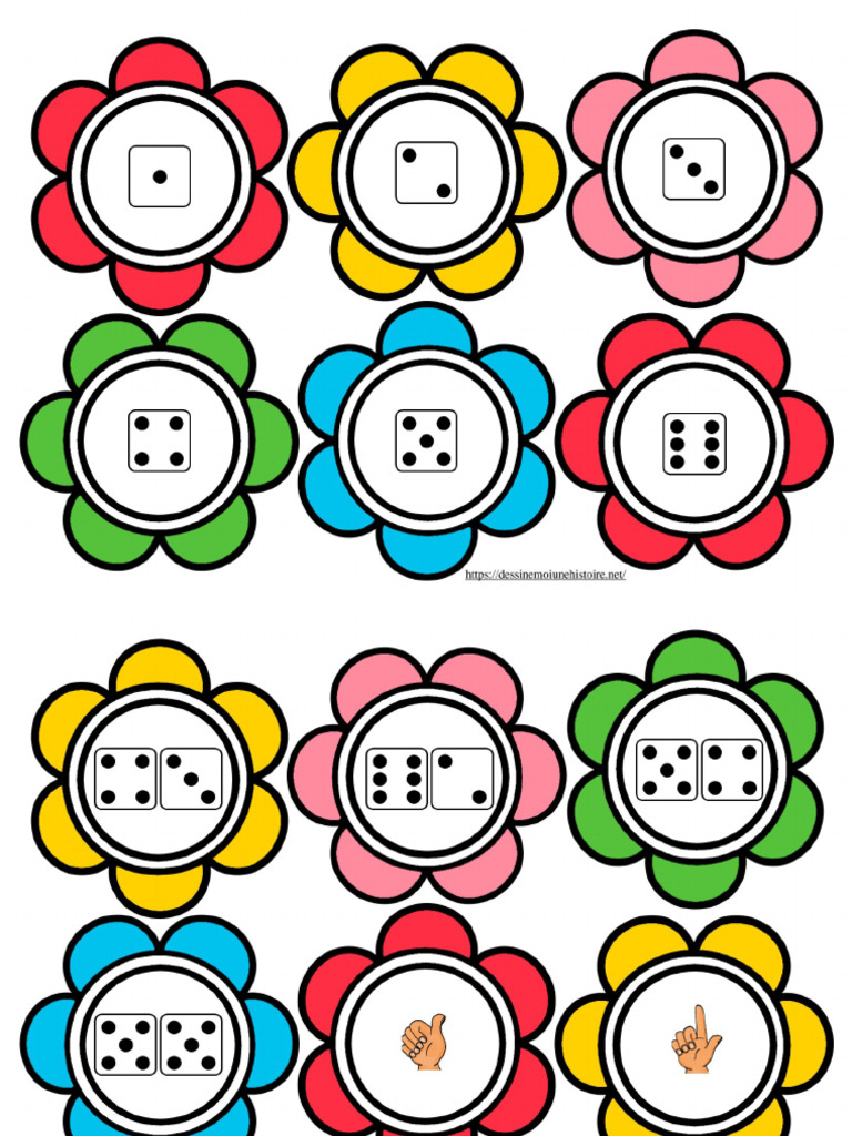 Activite Fleurs Pour Apprendre A Denombrer | PDF