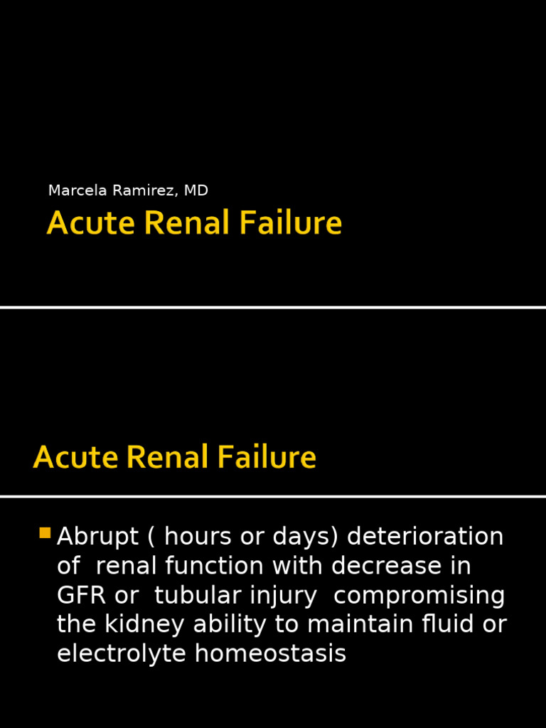 RTC Acute Renal Failure | PDF | Medicine | Science & Mathematics