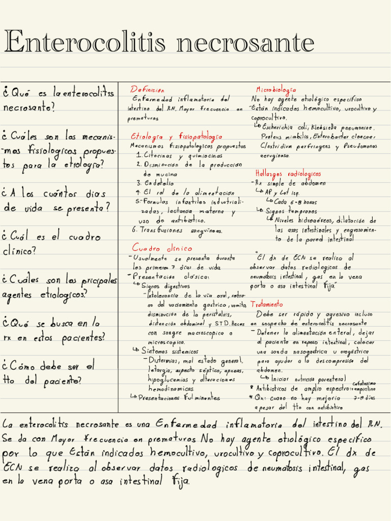 Enterocolitis Necrosante | PDF