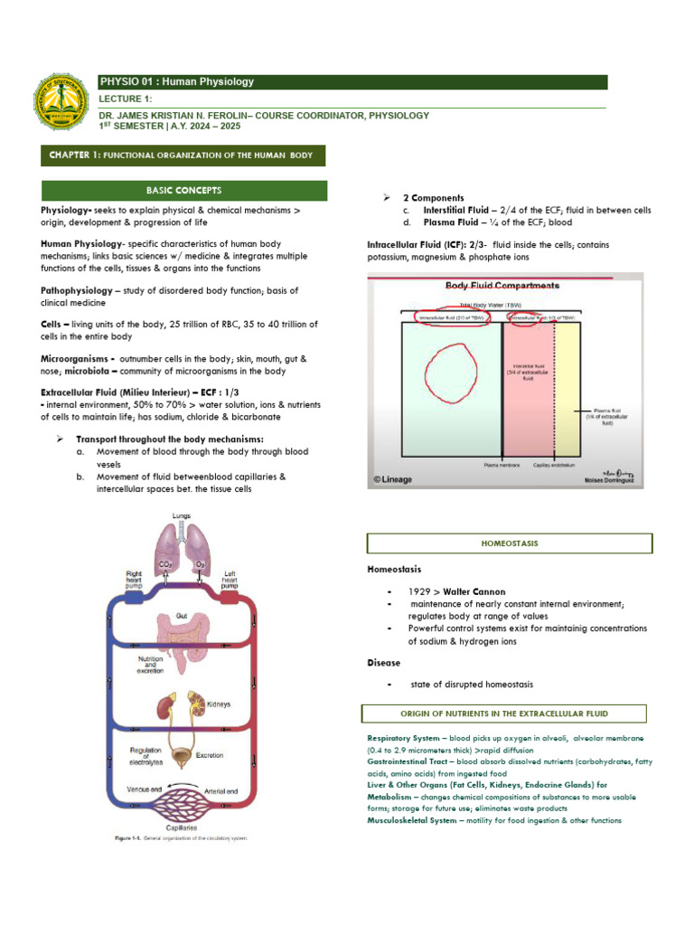 Lect 01 - Unit 1 - Cell & Its Generalities | PDF
