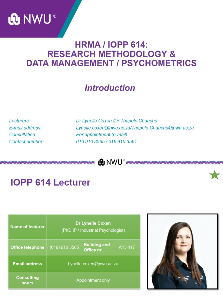 HRMA - IOPP 614 - Introduction | PDF