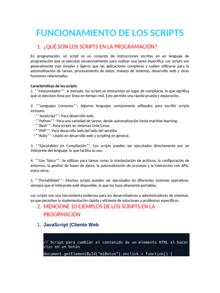 Funcionamiento de Los Scripts-Agosto 8 | PDF