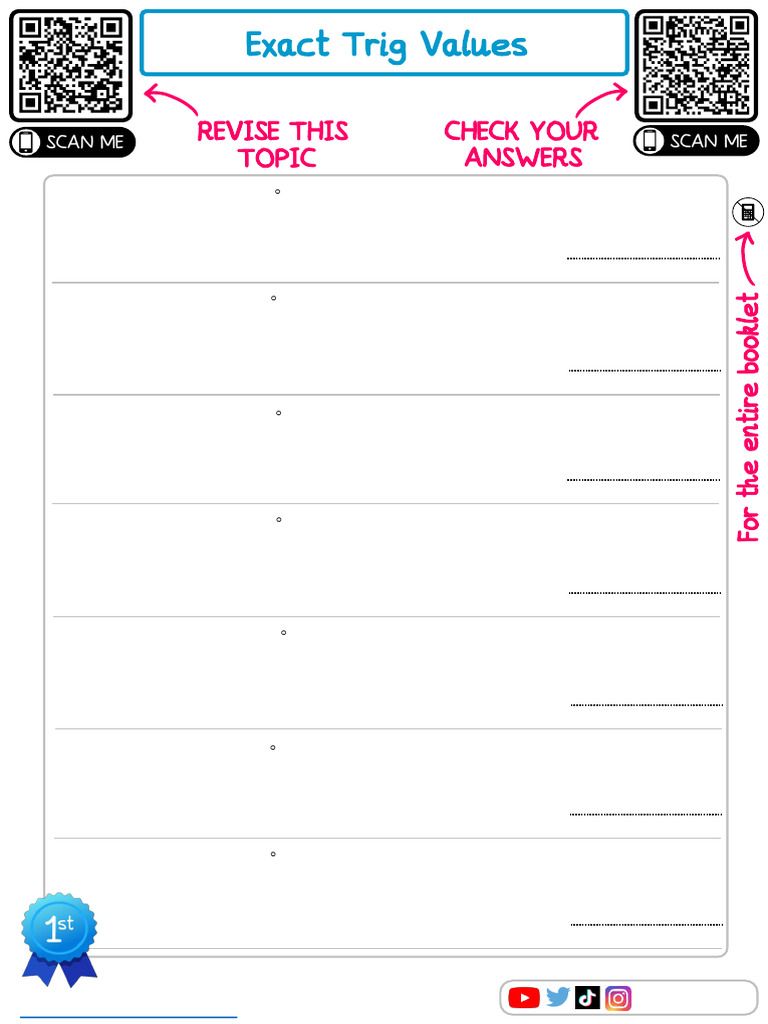 Exact Trig Values Edexcel | PDF