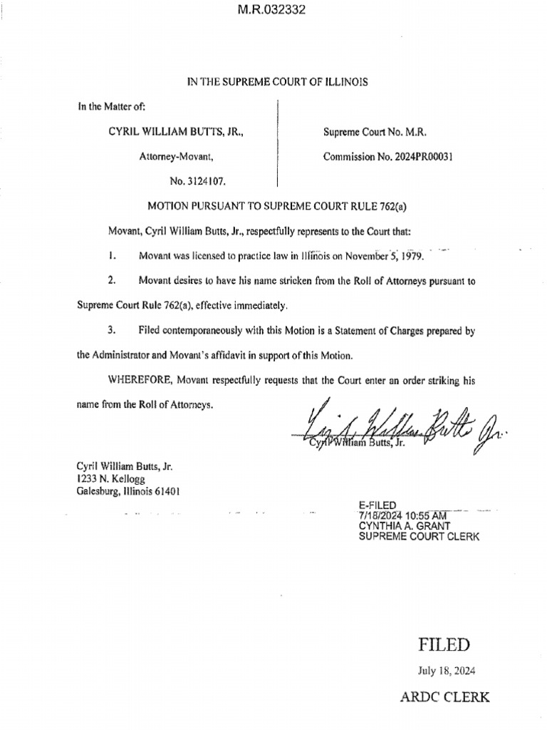 IARDC Bill Butts Documents | PDF