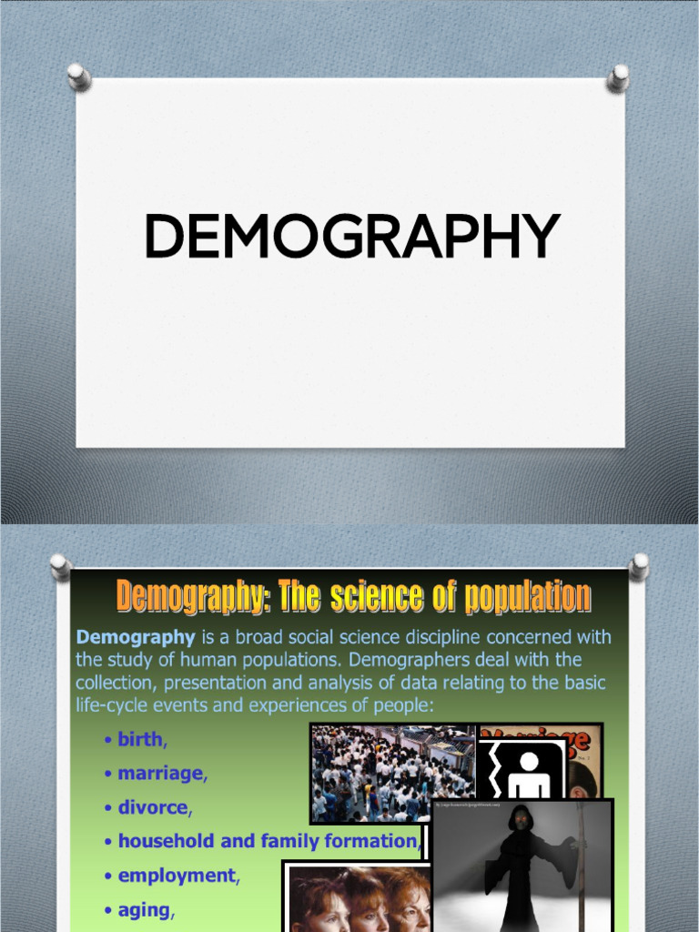 Demography and Sociology | PDF
