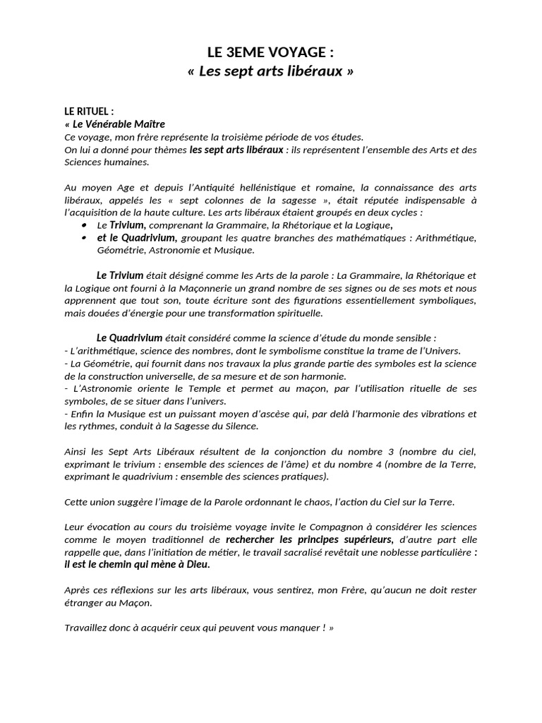 Le 3eme Voyage | PDF