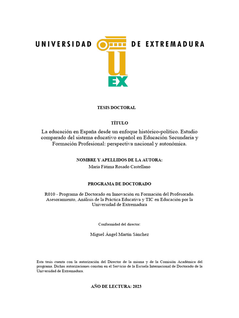 TDUEX 2023 Rosado Castellano | PDF