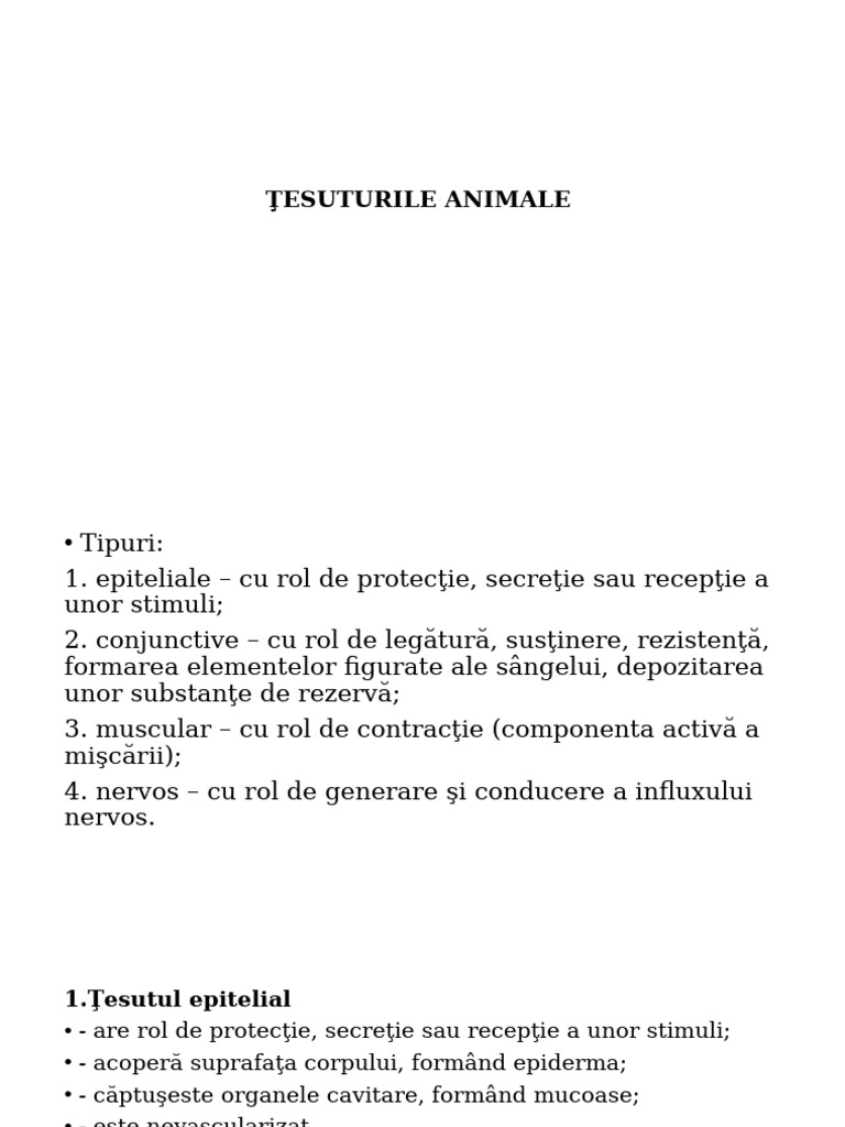 Tesuturi Animale | PDF