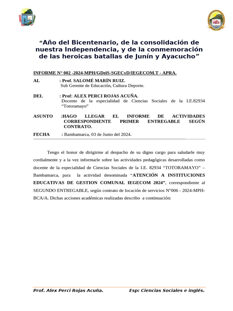 Segundo Entregable Alex Perci Rojas Acuña. | PDF