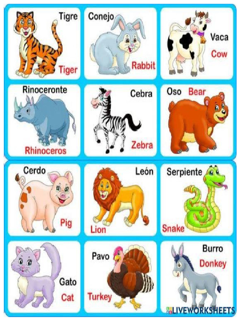 Para Imprimir Animals | PDF