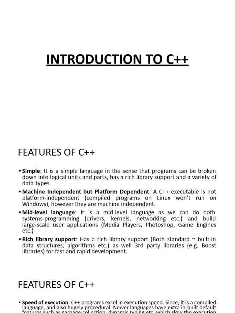C - OOPS Concepts and Examples | PDF