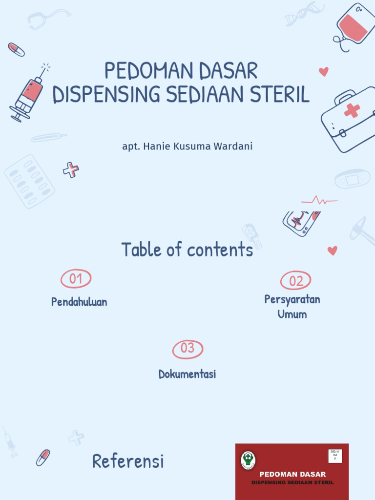 Pedoman Dasar Dispensing Sediaan Steril | PDF