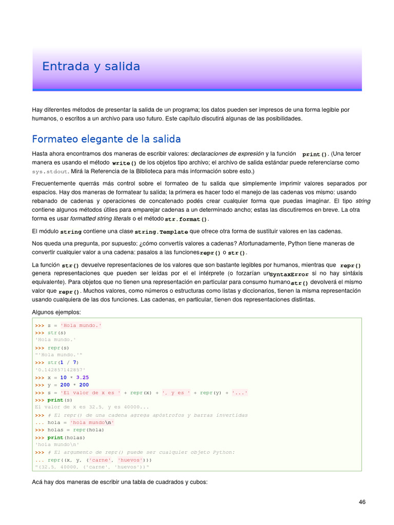 Lectura 2 - El Tutorial Python - Paginas 46 52 | PDF
