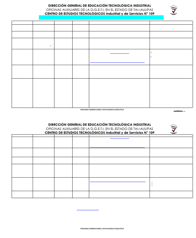 Calendario Actividades Segundo y Cuarto Semestre | PDF