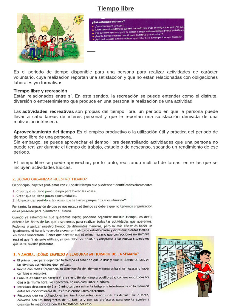 Tiempo Libre | PDF