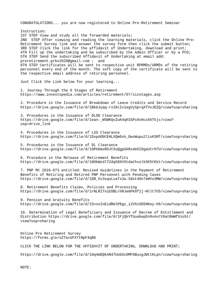 PRS Guidelines | PDF