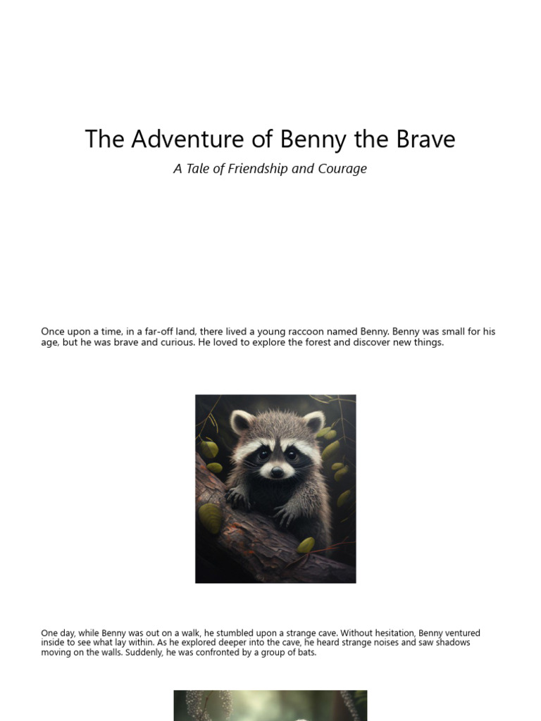 The Adventure of Benny The Brave | PDF