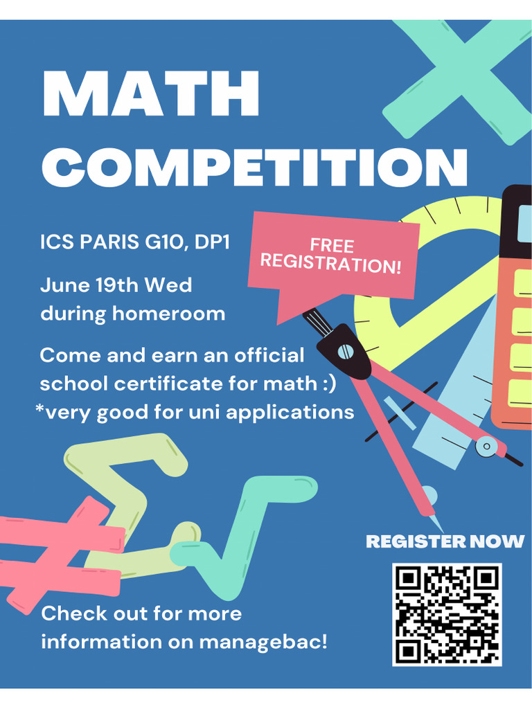Math Competition Poster | PDF