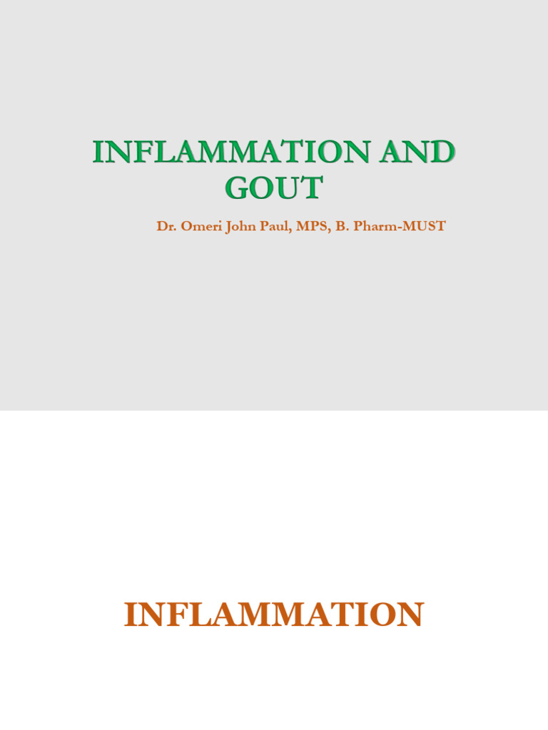 Inflammation and Gout | PDF