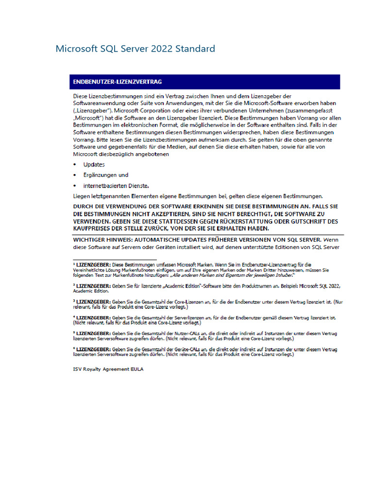 Microsoft SQL Server 2022 Standard | PDF