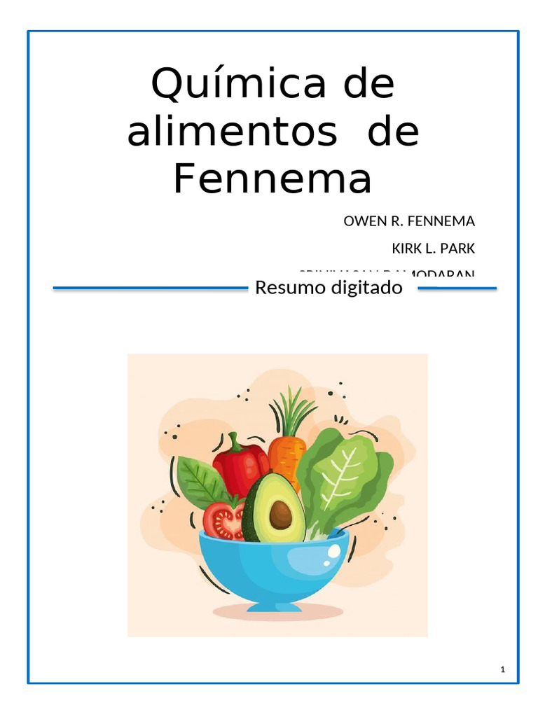Resumo Química de Alimentos de Fennema | PDF