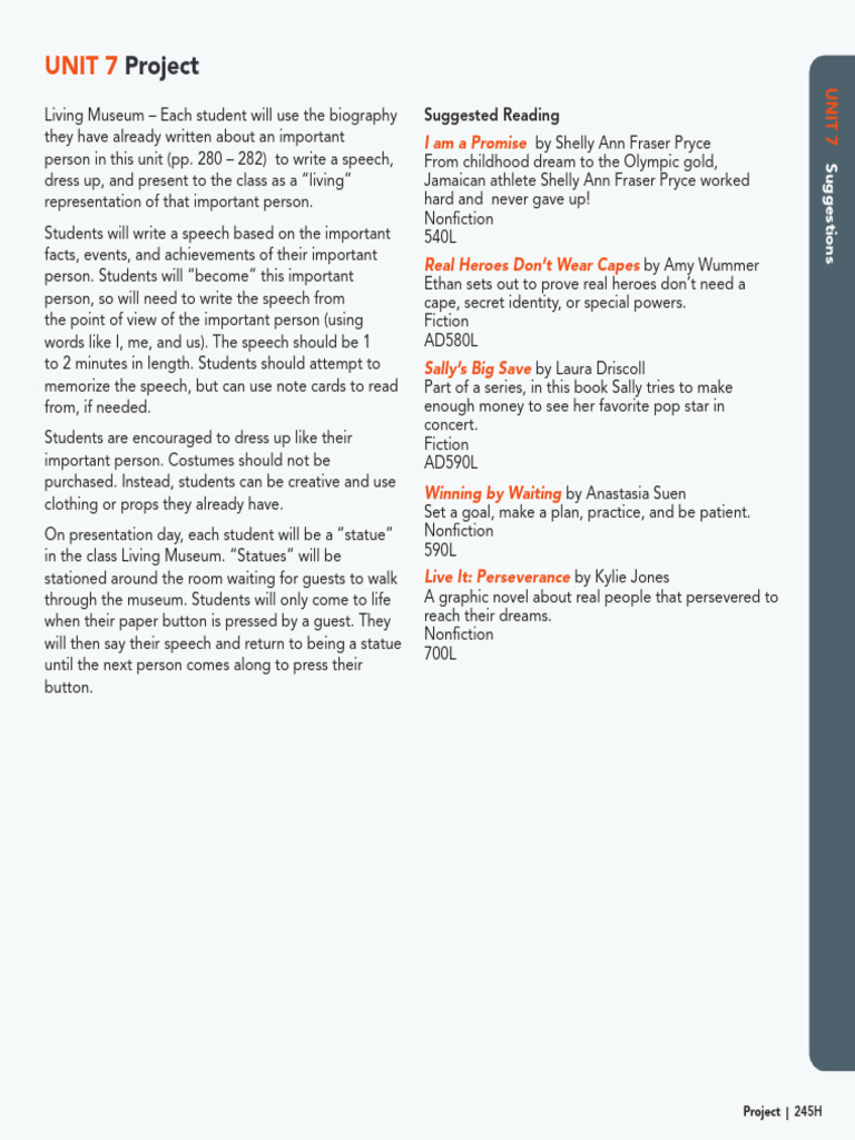 Con22 l3 Unit 7 Project | PDF