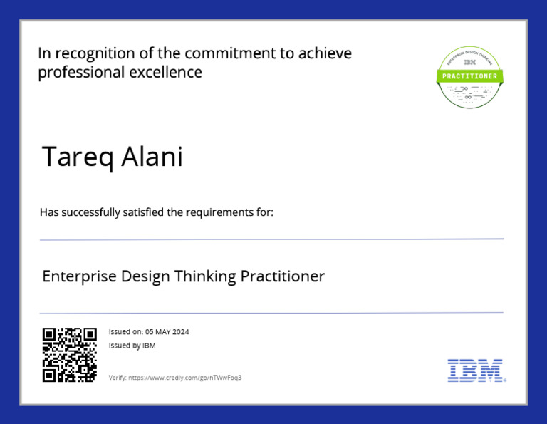 Enterprise Design Thinking Practitioner Badge20240506-8-Eifye6 | PDF ...
