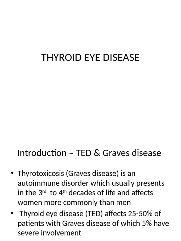 Thyroid Eye Disease-1 | PDF