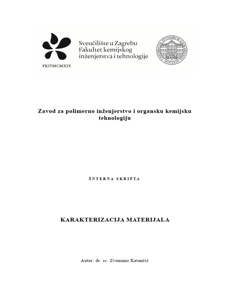 Skripta Za Vježbe - Karakterizacija Materijala | PDF
