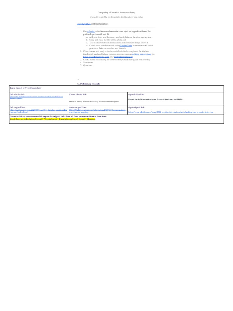 Na'Tasha Jackson ENG 131 Unit 2 Rhetorical Awareness Hyperdoc | PDF ...