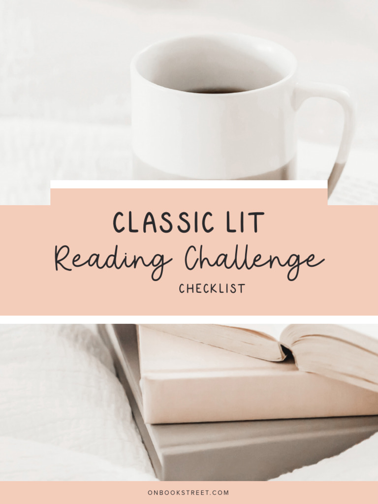 Classic Literature Reading Challenge Checklist | PDF | Novels | English ...