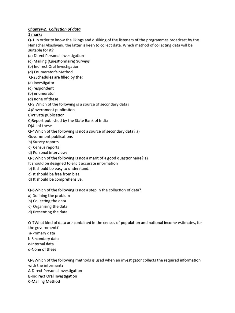 Unit 2 Statistics | PDF