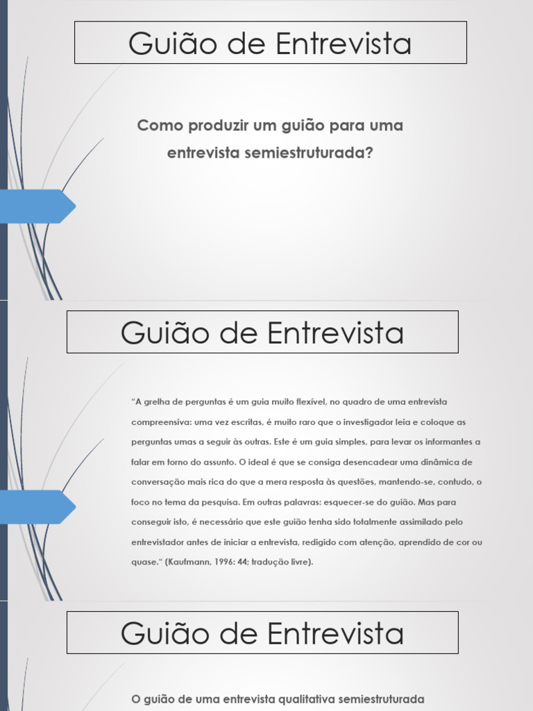 Guiao Entrevista | PDF