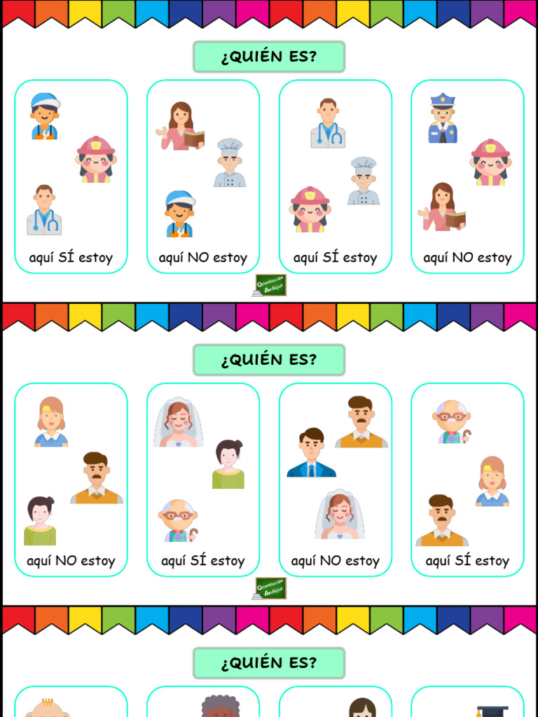 Juego de Estimulacion Cognitiva y Atencion Quien Soy | PDF