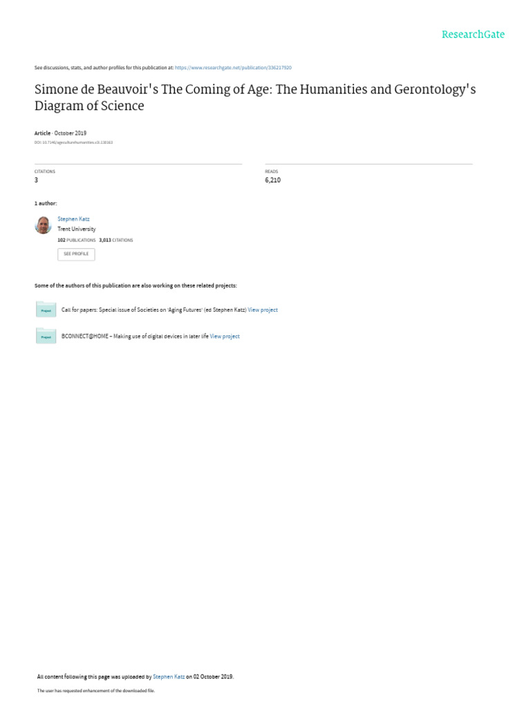 SKatz Simonede Beauvoir | PDF