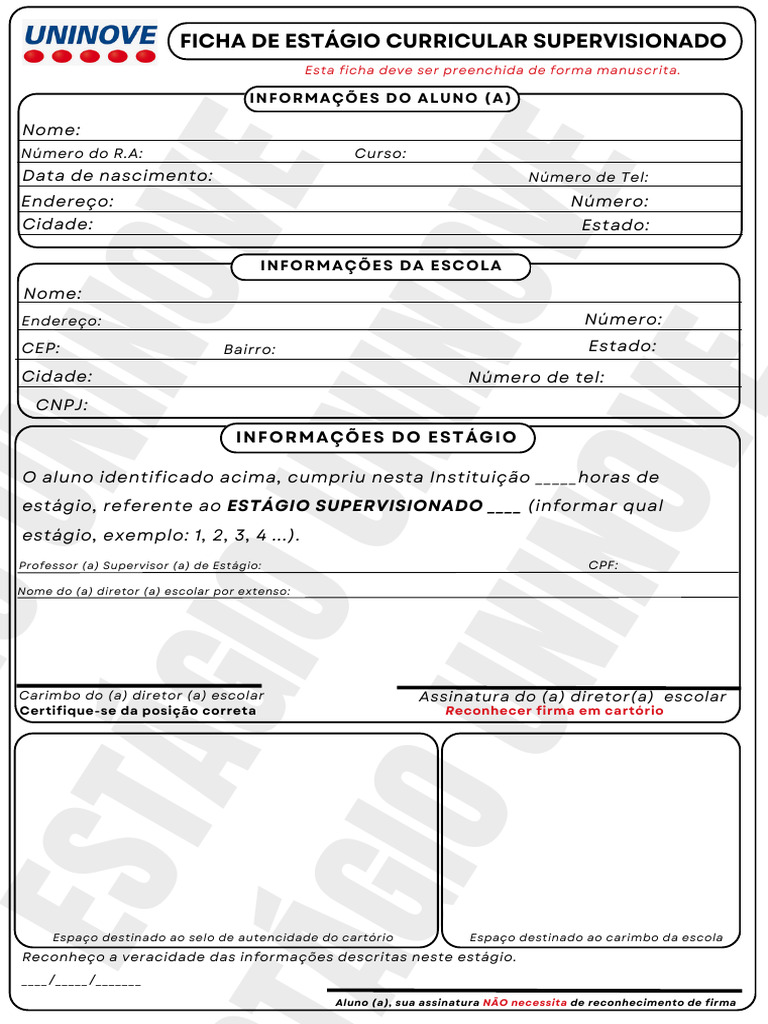 1 Ficha de Est Gio | PDF