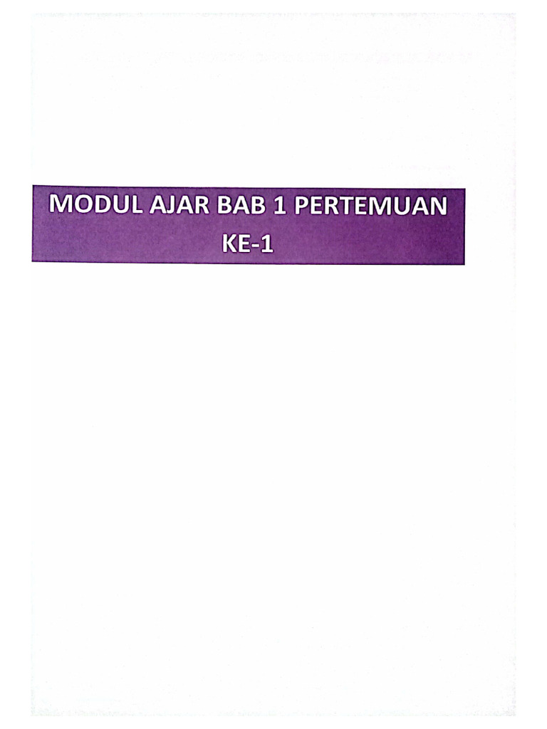 Modul Ajar Bahasa Indonesia Kelas 6 Pertemuan Ke-1 | PDF