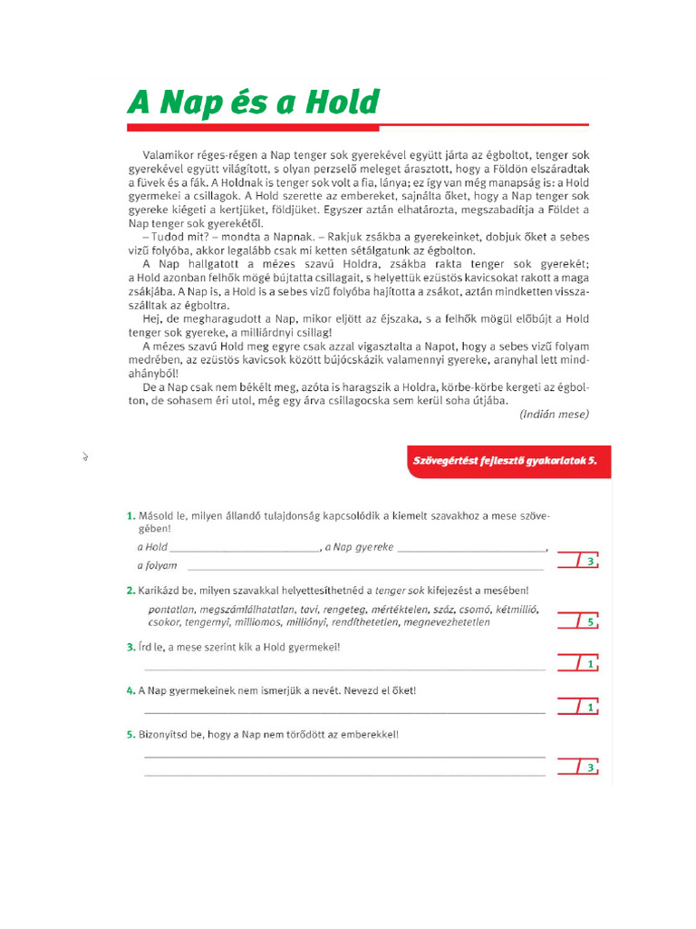 A Nap És A Hold | PDF