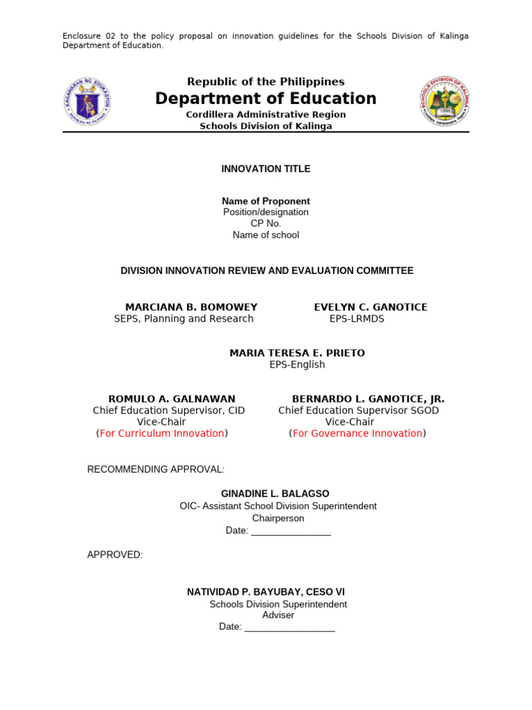 Innovation Committee | PDF | Career & Growth | Wellness